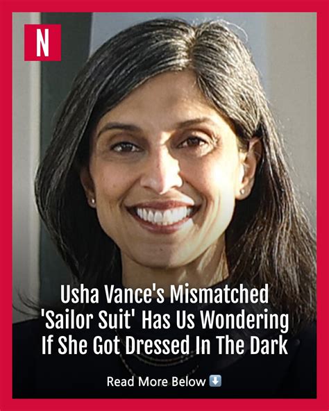 Nicki Usha Vance Didnt Just Wear An Outdated Outfit To Meet The