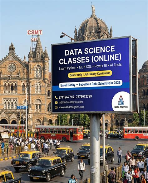 Data 🚆 Mumbai Cst × Data Science Online Classes Build A Future