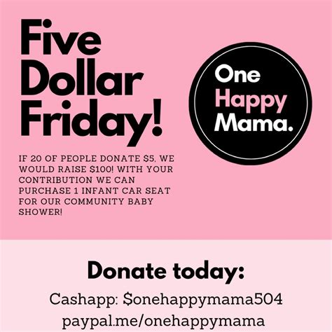 Janitza Vasquez On Linkedin Its Five Dollar Friday At One Happy Mama Please Consider