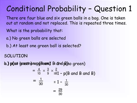 Ppt Conditional Probability Powerpoint Presentation Free Download