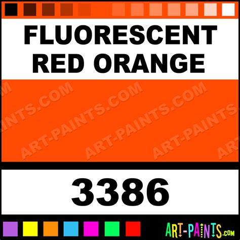 Neon Red Orange Color
