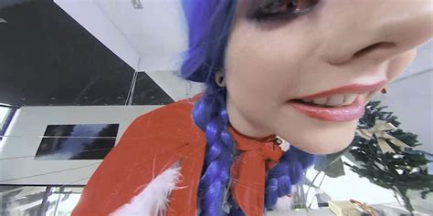 Alessa Savage As Jinx Is Absolutely Desperate To Empty Santas Sack And Suck His Candy Cane