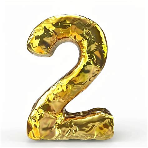 Premium Photo Numerical Number Two In Creative Digital Art Style