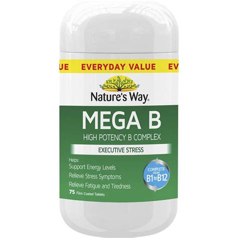Natures Way High Potency B Complex 75 Pack Woolworths
