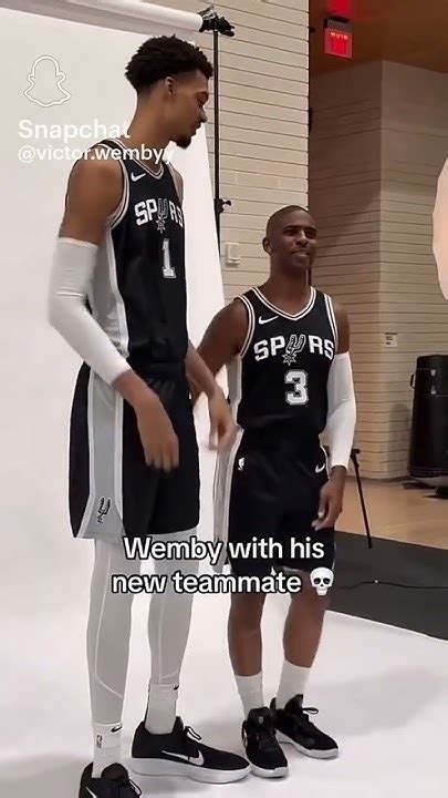 Wemby With Chris Paul Spurs Wemby Nbaplayer Youtube