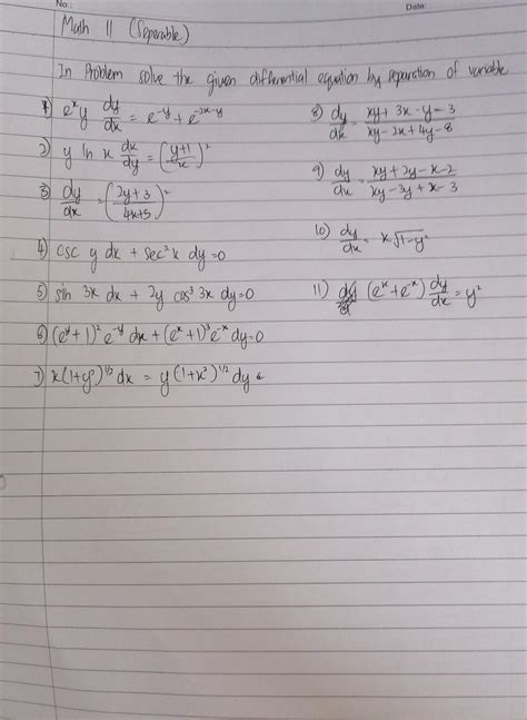 Solved In Problem Solve The Given Differential Equation By Chegg Com