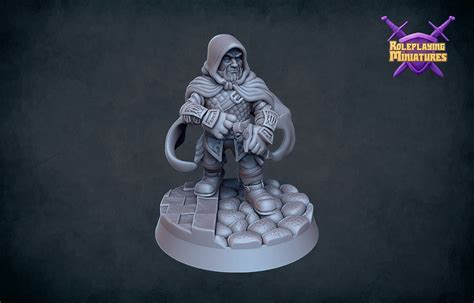Gnome Assassinrogue Miniature Rpg Minis Dnd Dandd Rpg Etsy