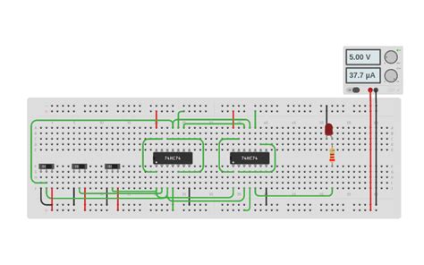 Circuit Design Dupli Lab 82 4 Bit Serial In Serial Out Shift Register