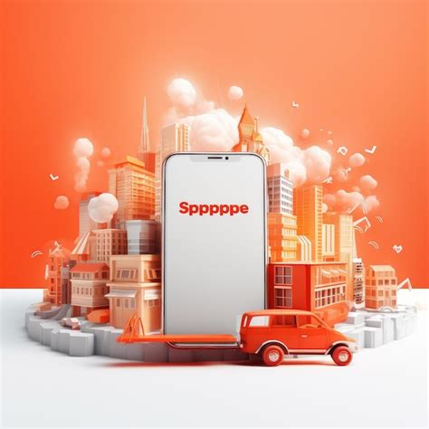 Premium Photo Immersive Branding The Shopee Logo Takes Center Stage
