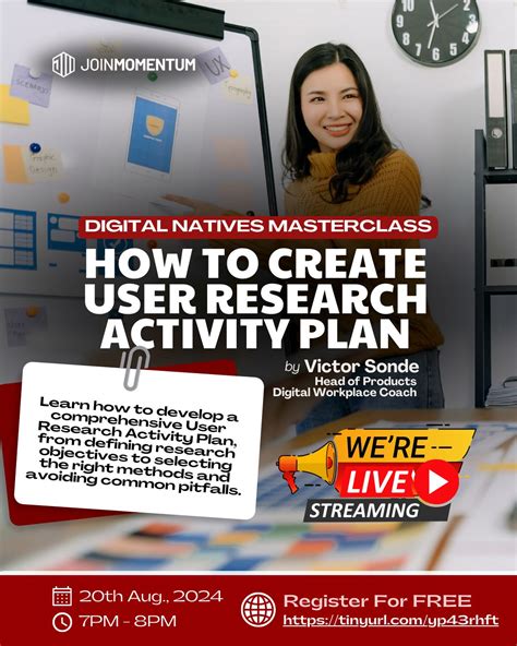 Join Our User Research Masterclass Now Join Momentum Posted On The