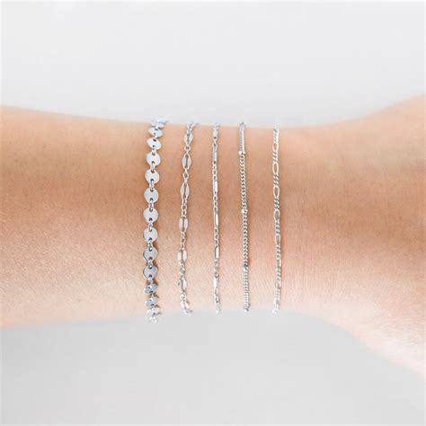 Dainty Silver Bracelet Sterling Silver Bracelet Silver Layering