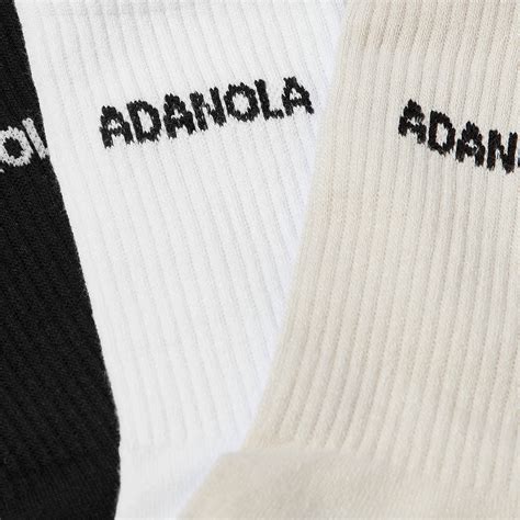 Adanola Womens Sock 3 Pack In Creamblackwhite Adanola