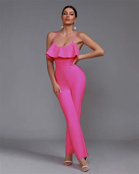 Prestige Spaghetti Strap Bodycon Jumpsuit Shapeminow