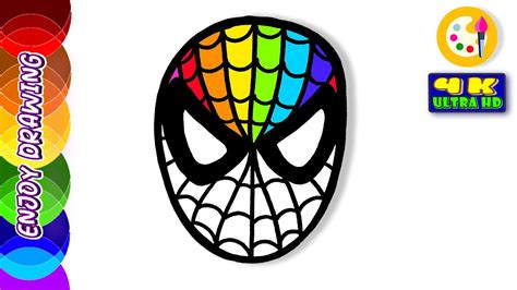 Spiderman Drawing How To Draw A Rainbow Spiderman Enjoy Drawing