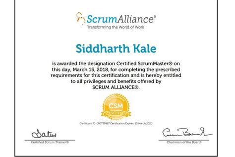 Globally Certified Scrum Master Special Thanks To Leanpitch And