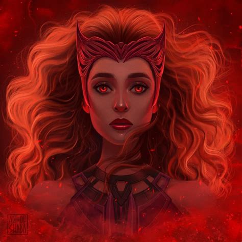 Scarlet Witch Fanart Roxana Paunescu Artofshada Scarlet Witch