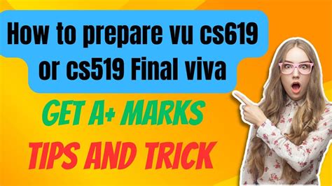 How To Prepare Vu Cs619cs519 Final Year Vivacs619 Final Viva