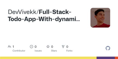 GitHub DevVivekk Full Stack Todo App With Dynamic Drag And Drop