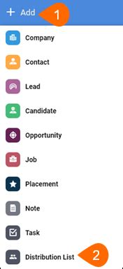 Creating A Distribution List
