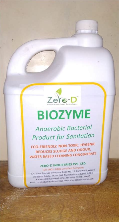 Zero D Industries Sewage Water Treatment Biozyme Liquid Storage