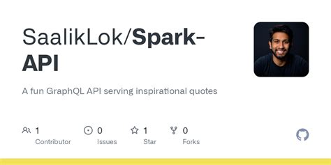GitHub SaalikLok Spark API A Fun GraphQL API Serving Inspirational Quotes