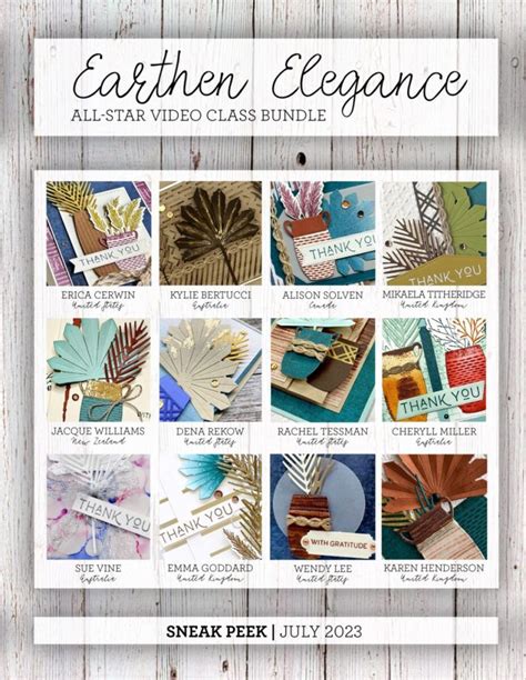All Star Video Class Bundle Blog Hop Earthen Textures