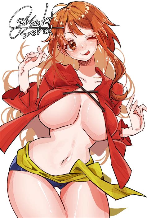 Azuki Sena Monkey D Luffy Nami One Piece One Piece Highres