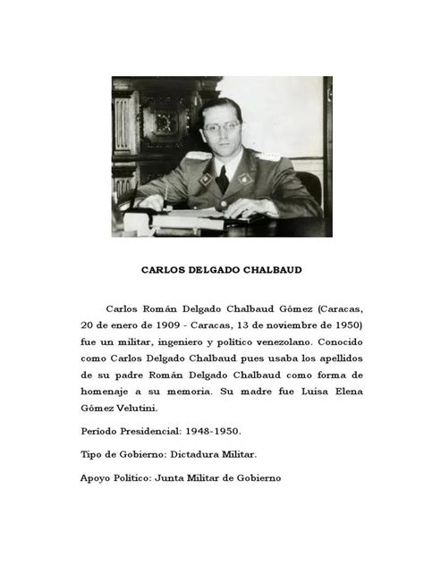 Magnicidio En Venezuela Muerte De Carlos Delgado Chalbaud Basado En Hechos Reales