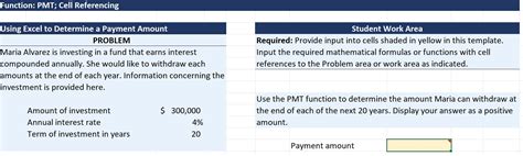 Solved Function Pmt Cell Referencingusing Excel To