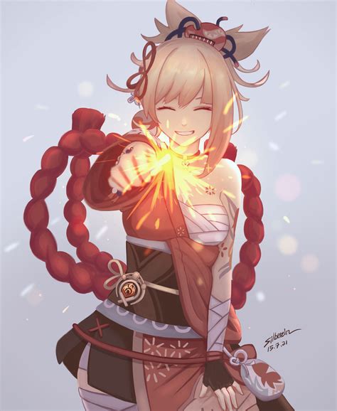 Yoimiya By Silberein On Deviantart Yoimiya By Silberein On Deviantart