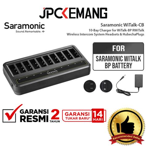Saramonic Witalk Cb 10 Bay Charger For Witalk Battery Headset Intercom