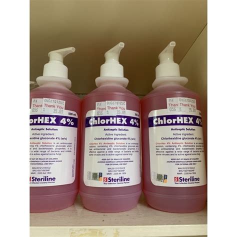 Chlorhex 4 Antiseptic Solution 500ml Shopee Malaysia