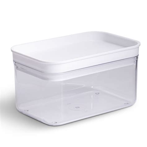 Brandclub Mainstays Rectangular Plastic Food Storage Canister Small 6 61 X 4 24 X 3 64