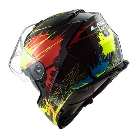 หมวกกันน็อค Ls2 Storm Ff800 Drop Black Yellow