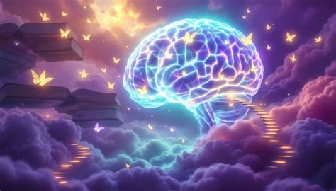 Free Luminous Brain Dreams Image Brain Butterflies Wisdom