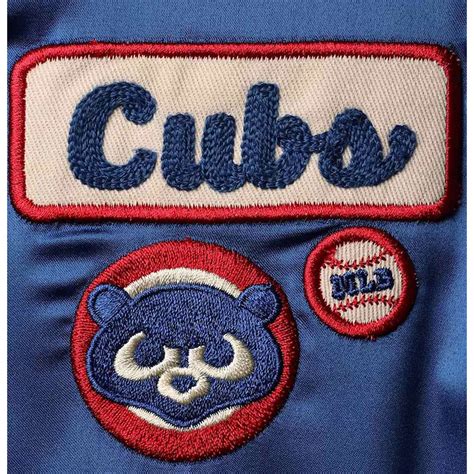 Satin Full Snap New Era Chicago Cubs Royal Jacket Jackets Masters