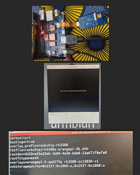 ov13850 camera module not working on orangepi 5b rockchip armbian