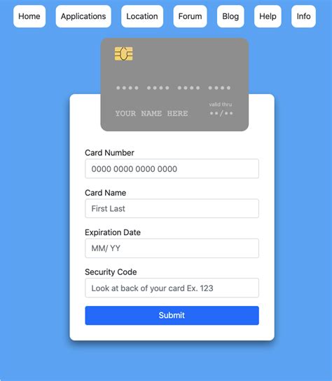 Github Rlycano07react Credit Card Form Handling