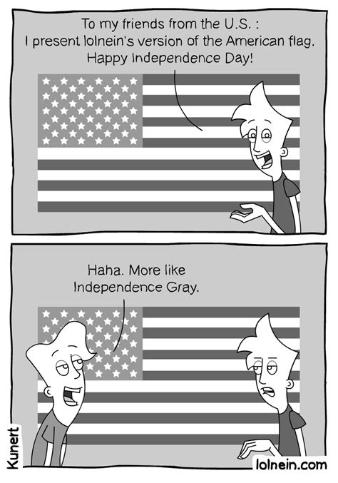 Independence Day Comics 4th Of July Flag America