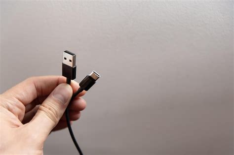 Premium Photo Different Types Of Usb Ports On A White Background In A Hand