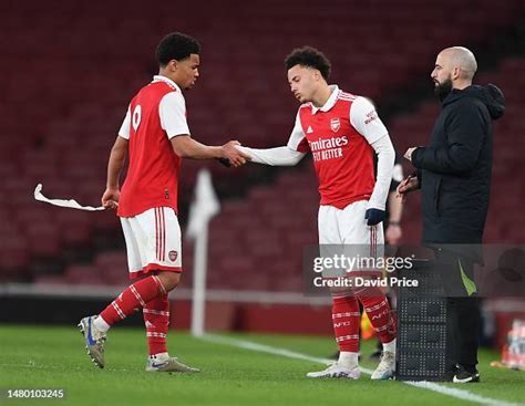 Sebastian Ferdinand Of Arsenal Comes On As A Substitute For Ethan