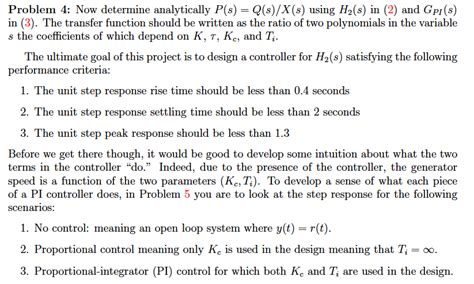 Solved Problem 4 Now Determine Analytically Psqsxs