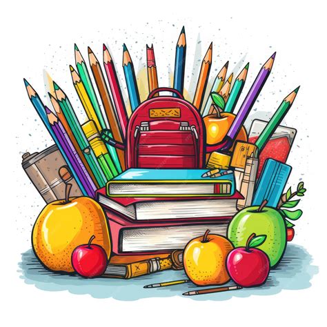Premium Ai Image Back To School Clip Art