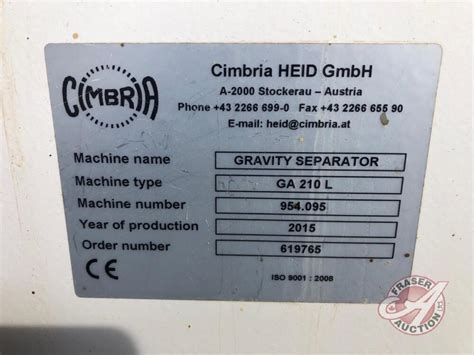 Cimbria Heid Seed Cleaning Gravity Separator Screen K83
