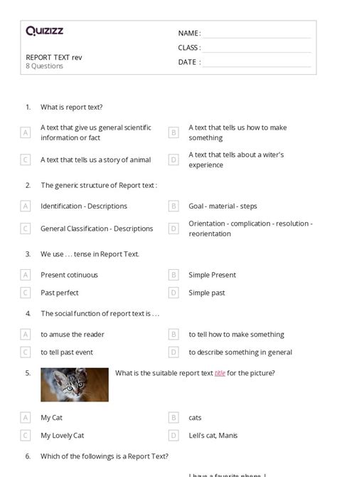 50 Using Text Features Worksheets For 1st Year On Quizizz Free