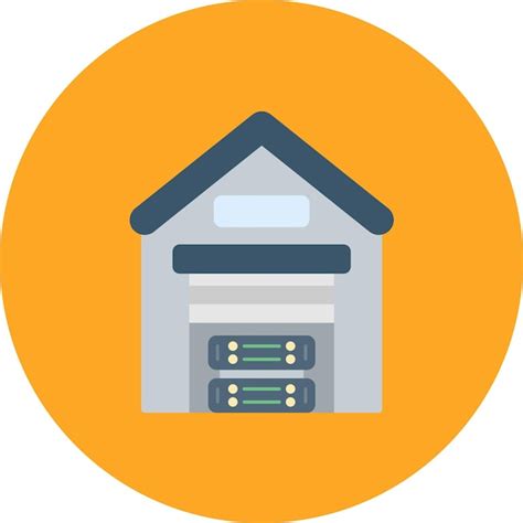 Premium Vector Data Warehouse Flat Illustration