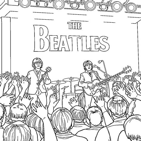 Best Beatles Coloring Pages Free Printable Pdf