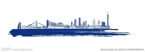广州建筑剪影设计图广告设计广告设计设计图库昵图网