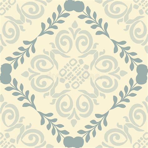 Classic Damask Seamless Pattern Vector Illustration For Elegant Textile Design Stock Vector