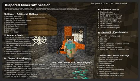Minecraft Diapered Game Rdiaperroulette